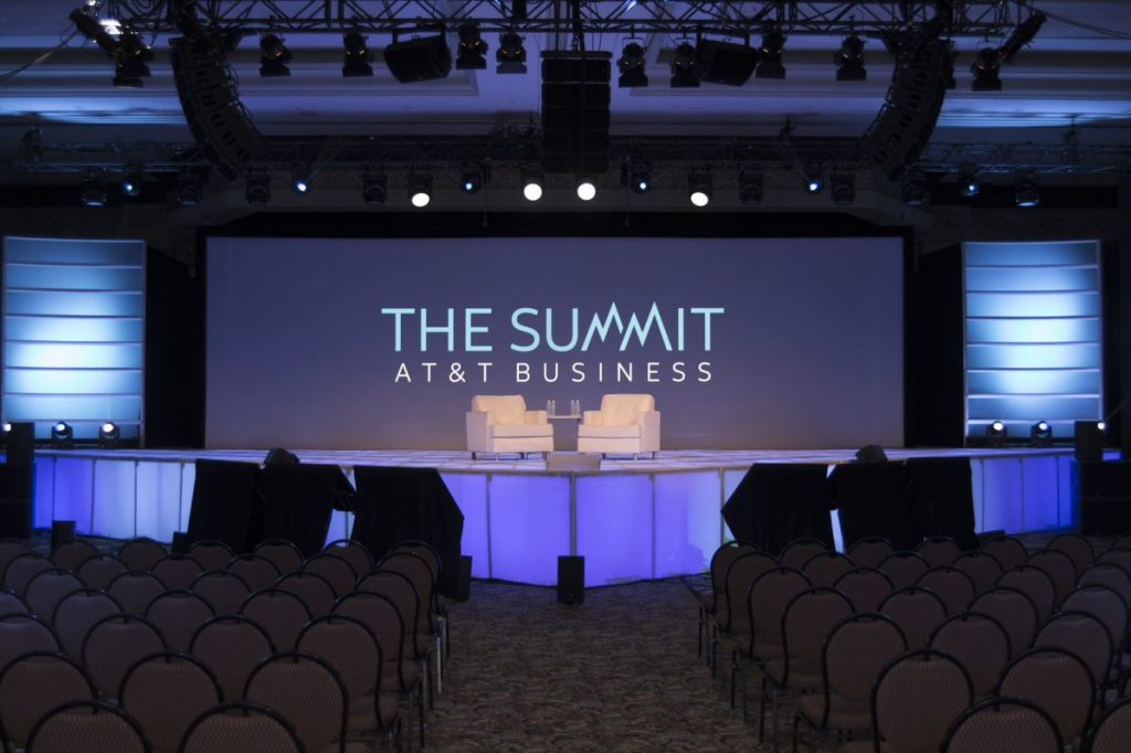 Using Triangular Stage Thrusts for Corporate Events • In Depth Events